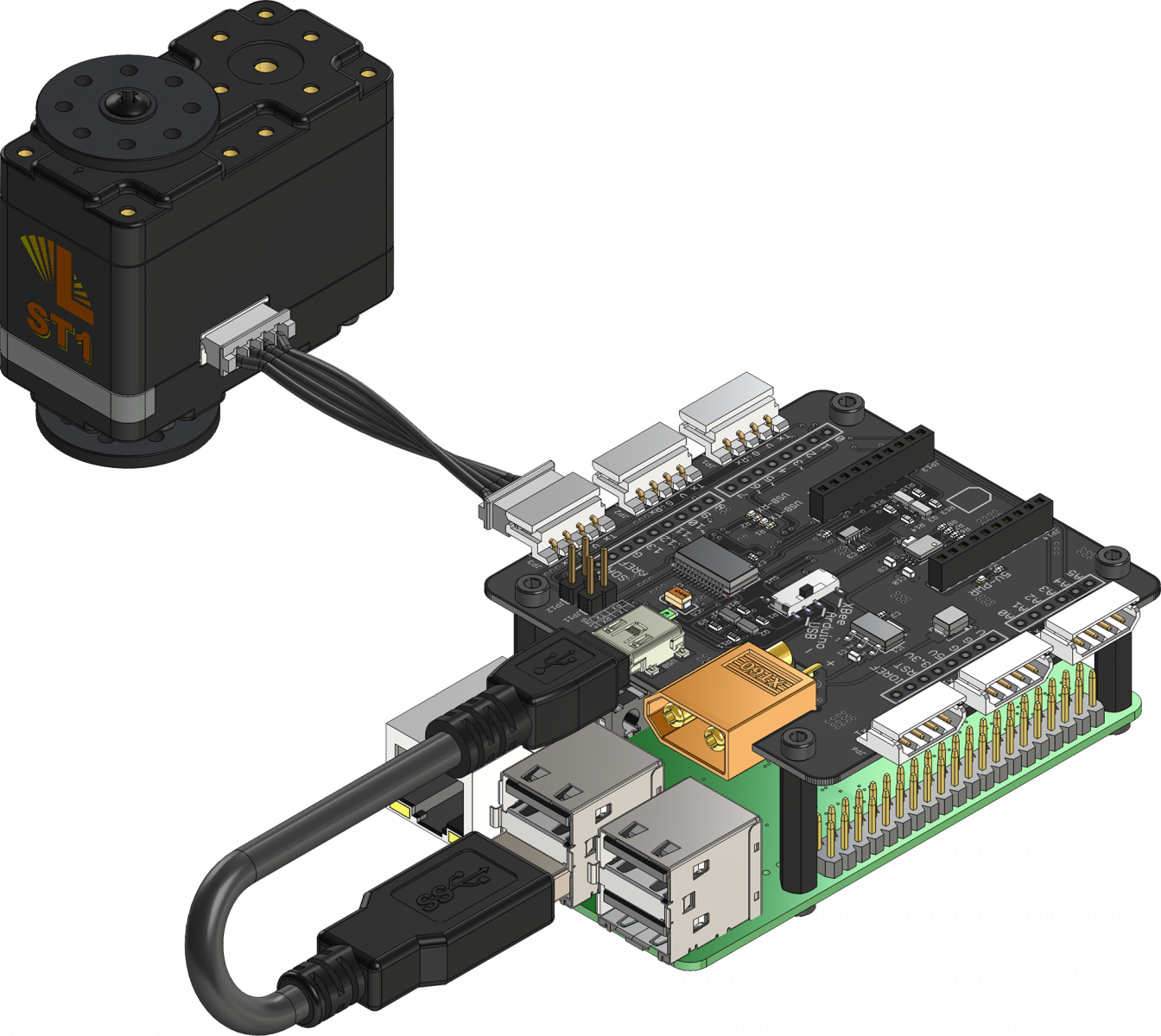 Using the Lynxmotion Smart Servos ( | RobotShop Community